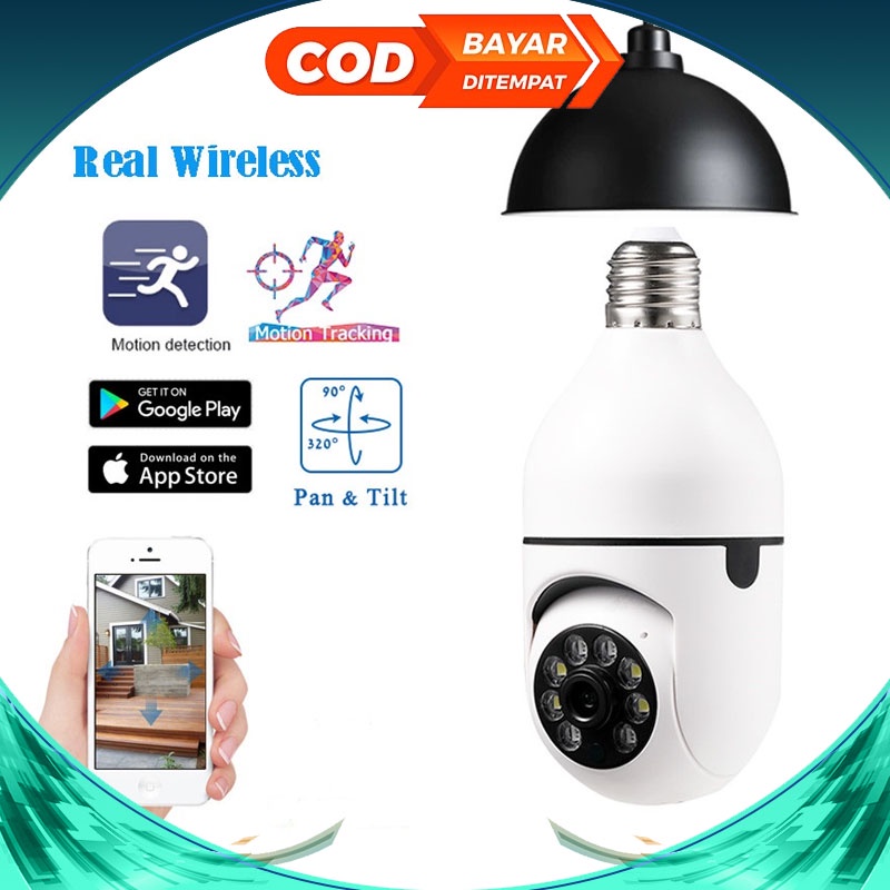 Led Bulb Light PTZ 360 1080P CCTV Wifi Full HD Ip Camera Bulb TPS ...