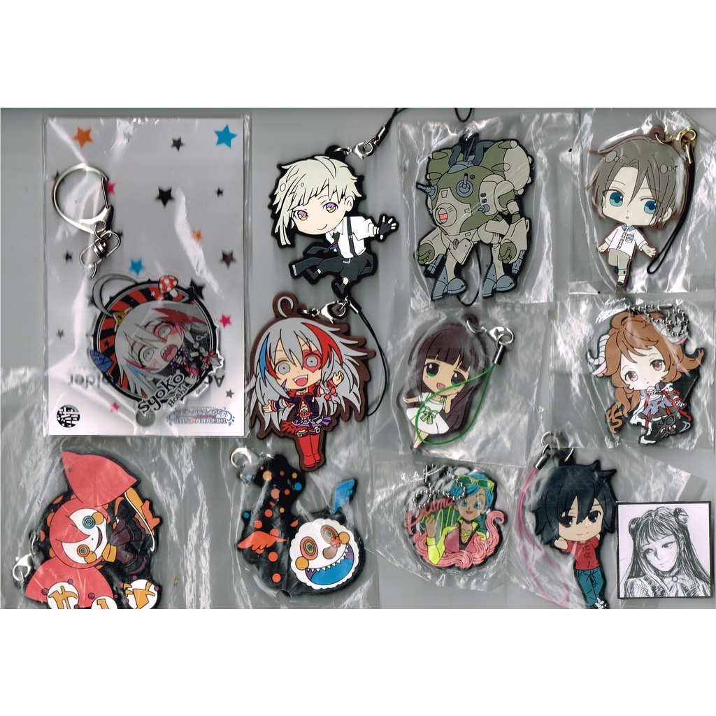 rubber strap Keychain Acrylic Assorted Stories Genuine Copyright Every ...