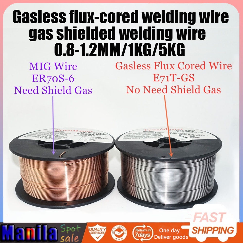 1KG 5KG 0.8-1.2mm Gasless flux cored wire E71T-GS/Mig wireER70S-6 MIG ...