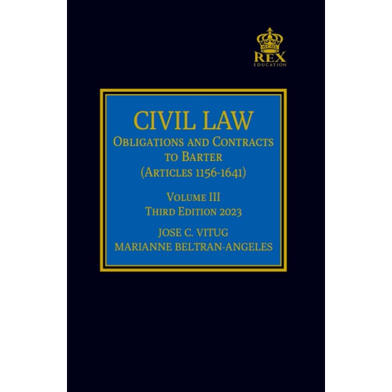 Civil Law - Obligations and Contracts to Barter Vol. III (2023 Edition ...