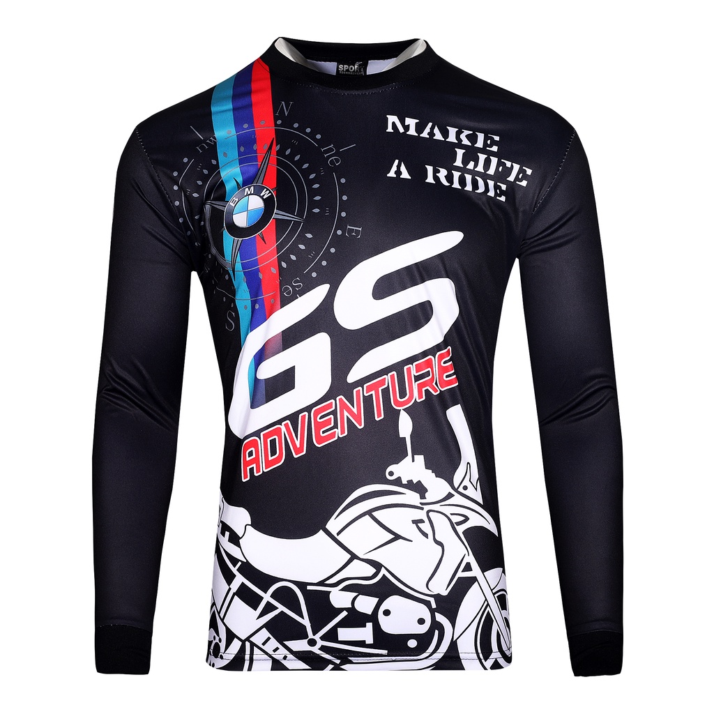 Motocross Long Sleeve Jersey For Men Dri Fit Motorcycle Sublimation Shirt Motor MTB Jersey ...