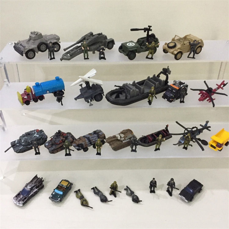 ins Mini Pioneer Tank Scene Sand Table GALOOB Cannonball Miniature Car ...