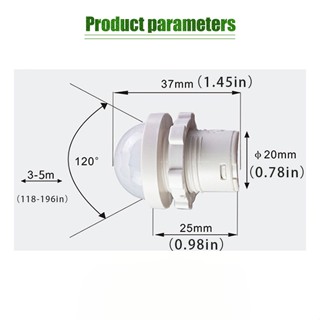 PIR Sensor Detector AC110-240V LED PIR Infrared Motion Sensor Detection ...