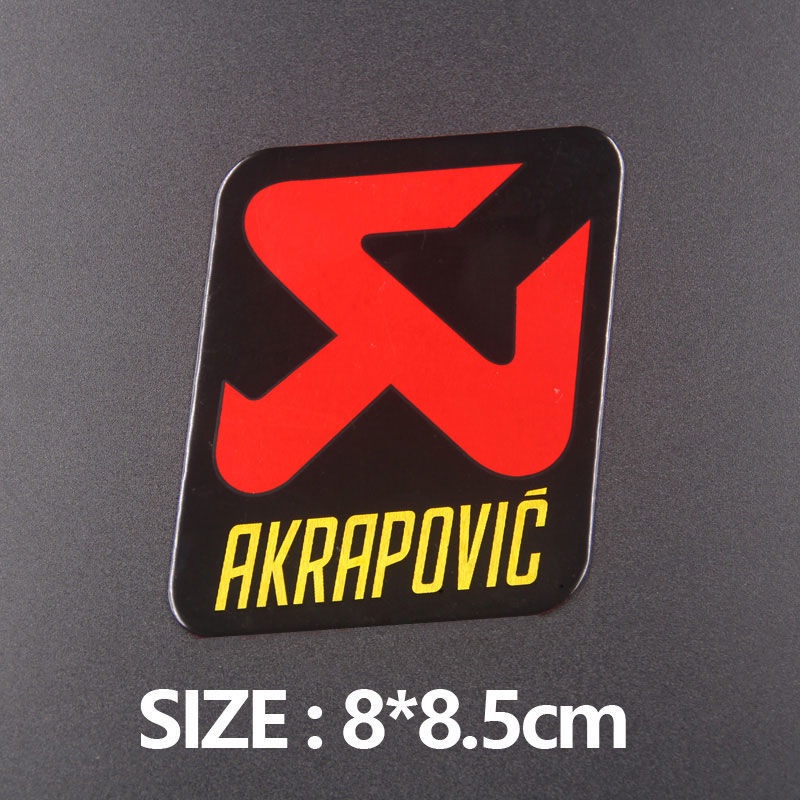Akrapovic Yoshimura Arrow Decal high temperature heat resistant metal ...