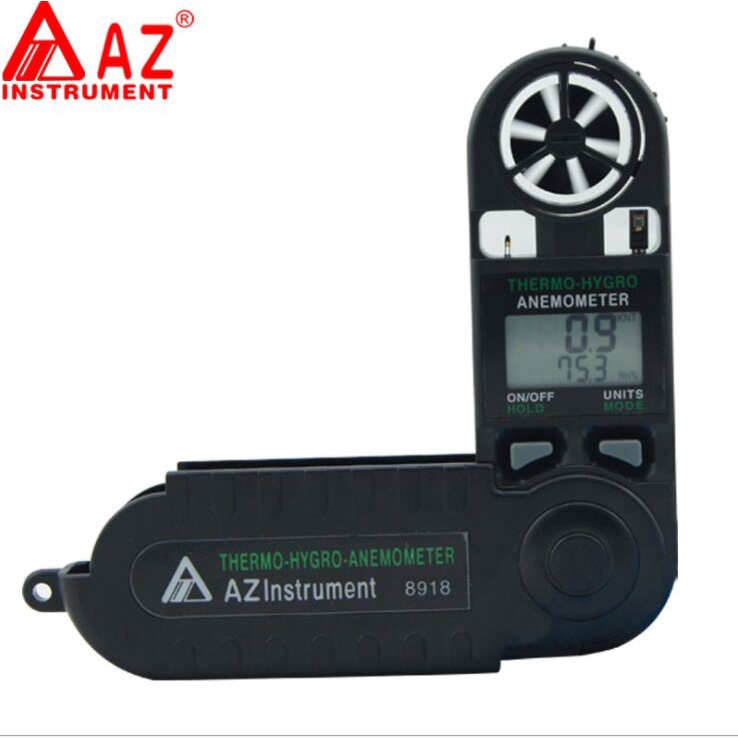 AZ8918 New High Precision Folding Wind Speed Detector Digital Wind ...