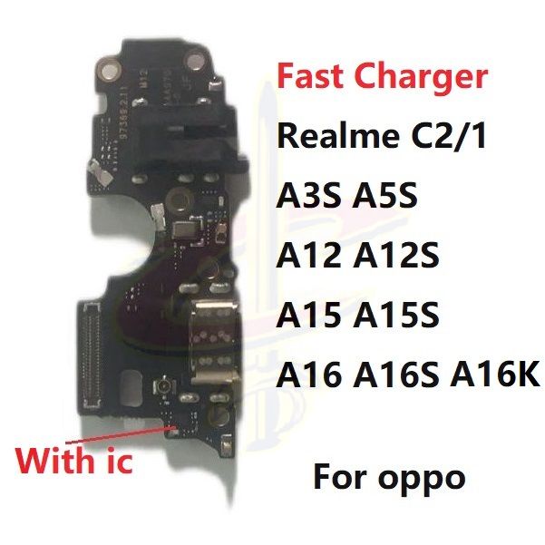 Charging board port for OPPO A3S A5S A12E A12 A15 A16 A12S A15S A16S ...