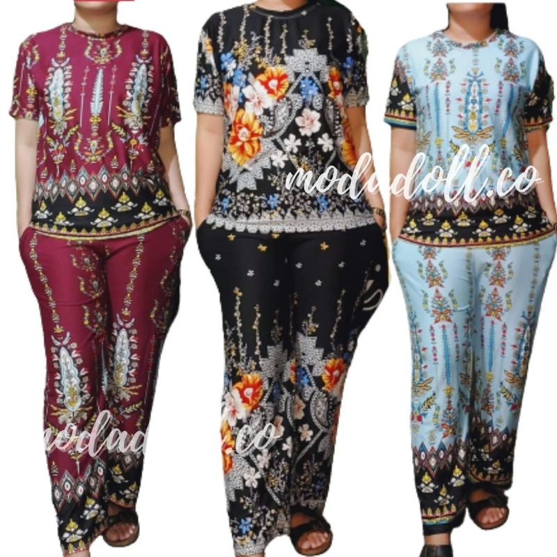 ModaDollCo. 2XL Tshirt Pants w/ 2 Side Pockets Terno | Plus Size - Up To 2XL | Taytay Tiangge ...