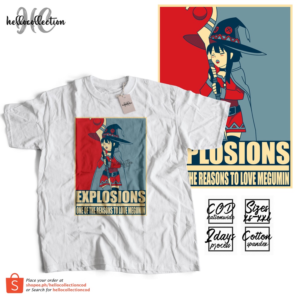 Konosuba - Megumin Design 03 Anime Shirt hellocollectioncod | Shopee ...