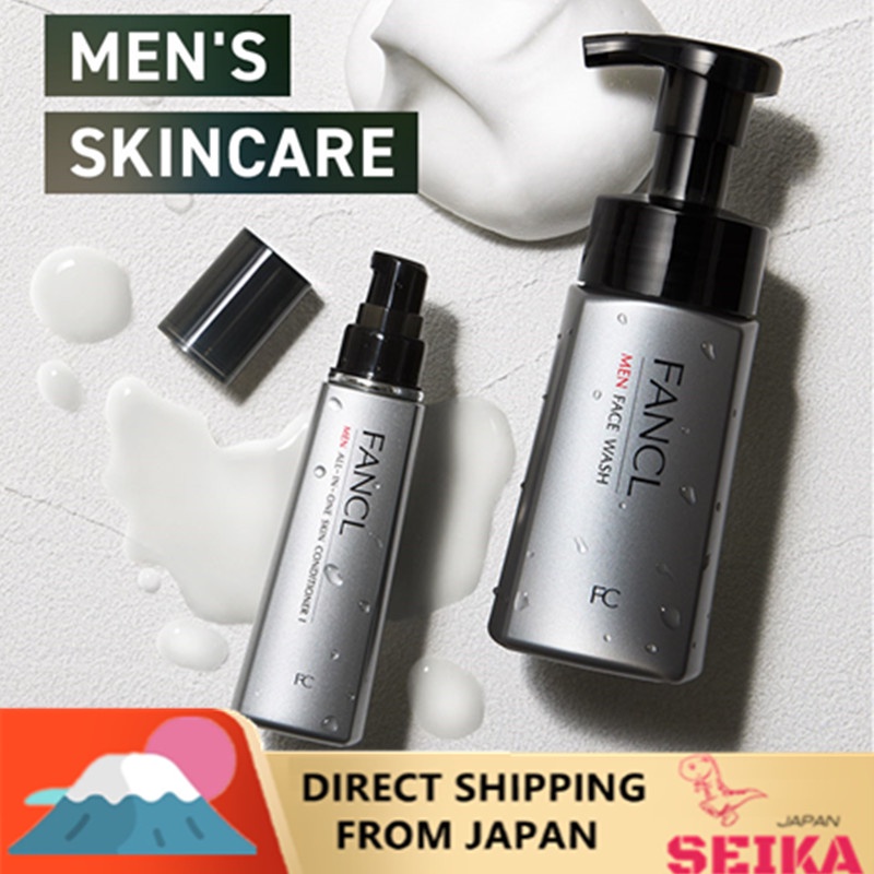 Japan FANCL MEN Face Wash 180ml＆Men All-In-One Skin Conditioner 60ml ...
