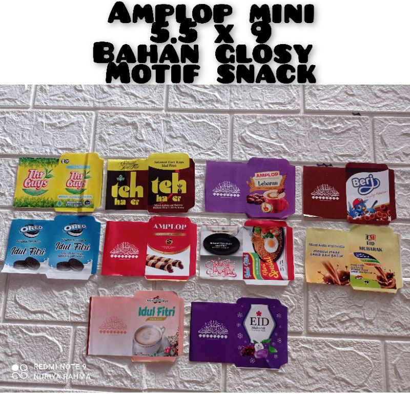 10000mini Envelope With Snack Pattern Sheet (free Plastic) | Shopee ...