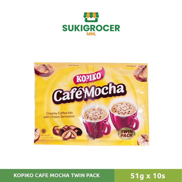 Kopiko Cafe Mocha Twin Pack 51g x 10s | Shopee Philippines
