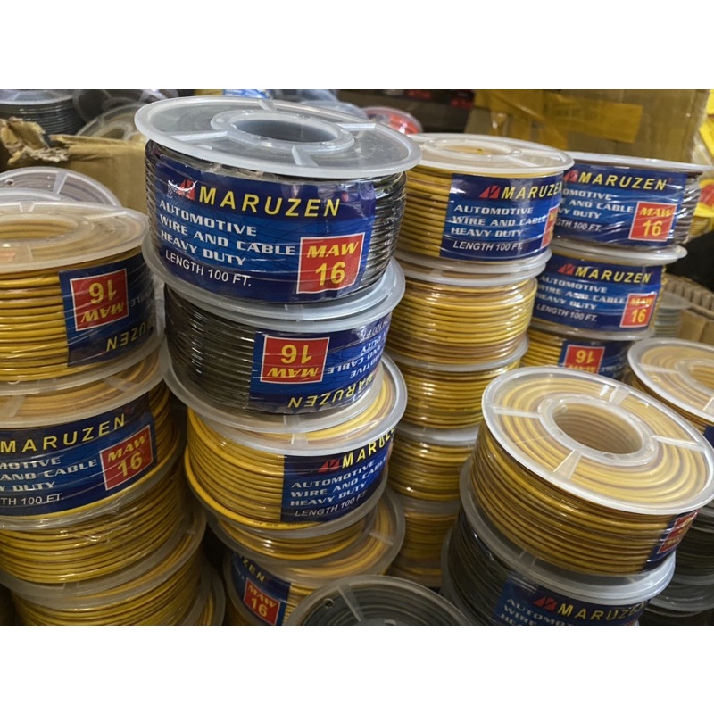 Autowire/Auto wire Maw-16 #16 ORIGINAL 30.48 meters/100 ft. Maruzen Brand | Shopee Philippines