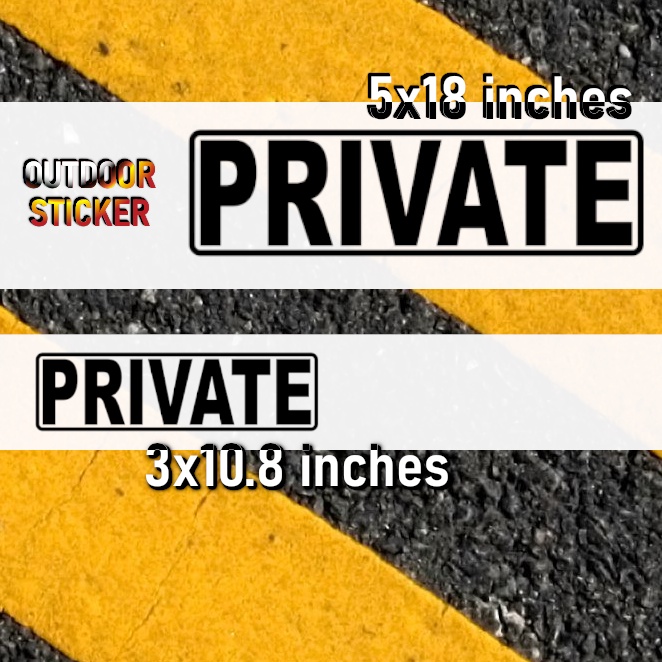 PRIVATE Decal STICKER for trucks and van | Shopee Philippines