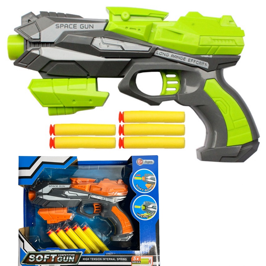 soft bullet gun toy game set with free 6 soft bullets blasters toy ...