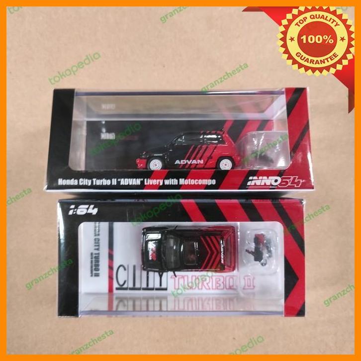 (GRA) Inno64 HONDA CITY TURBO II ADVAN LIVERY WITH ADVAN LIVERY ...