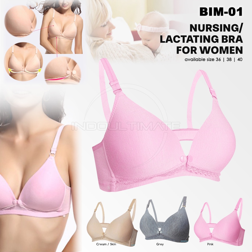 Nursing Bra Wireless Bra BH Sponge Lace Soft Smooth Lingerie Girls BIM-01 | Shopee Philippines