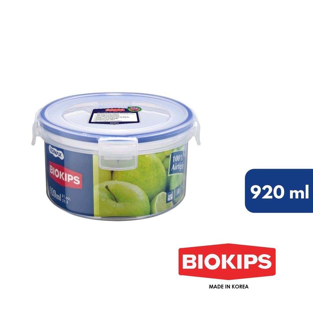 Biokips Round Food Storage Container 920ML BPA Free Airtight And ...
