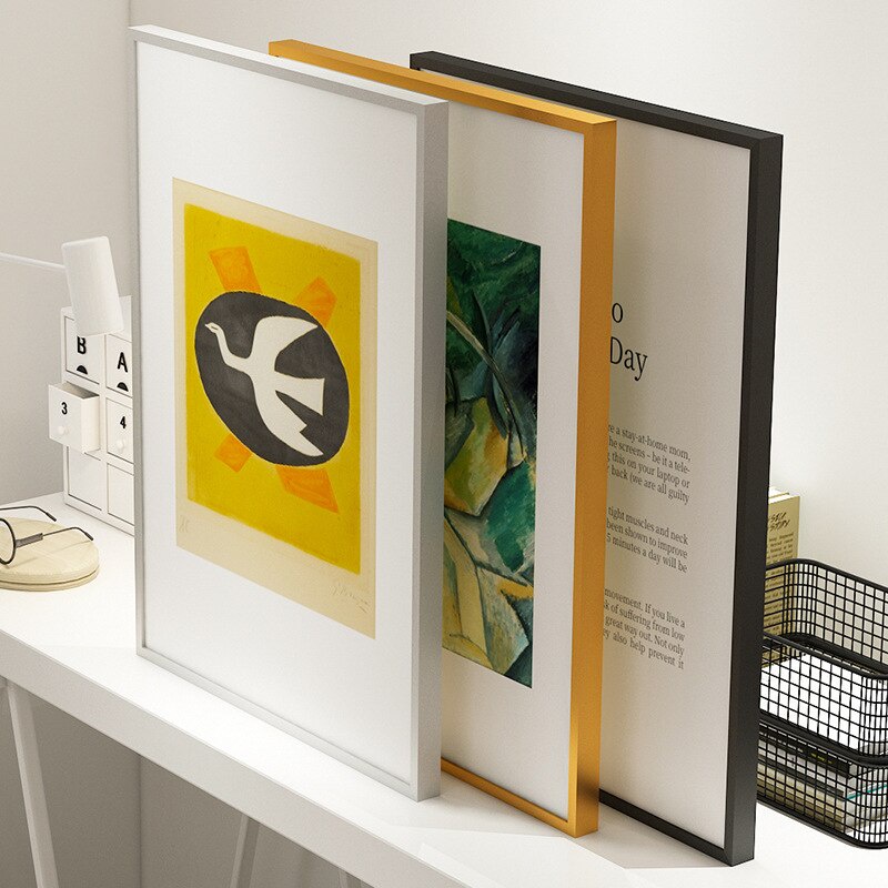 Metal Photo Frame Black Gloden Photo Frames for Wall Art Picture Frames ...