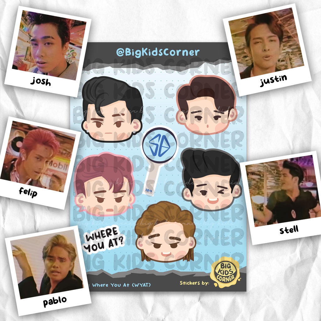 SB19 Mahalima - WYAT (Where You At) Sticker Set | Big Kids Corner ...