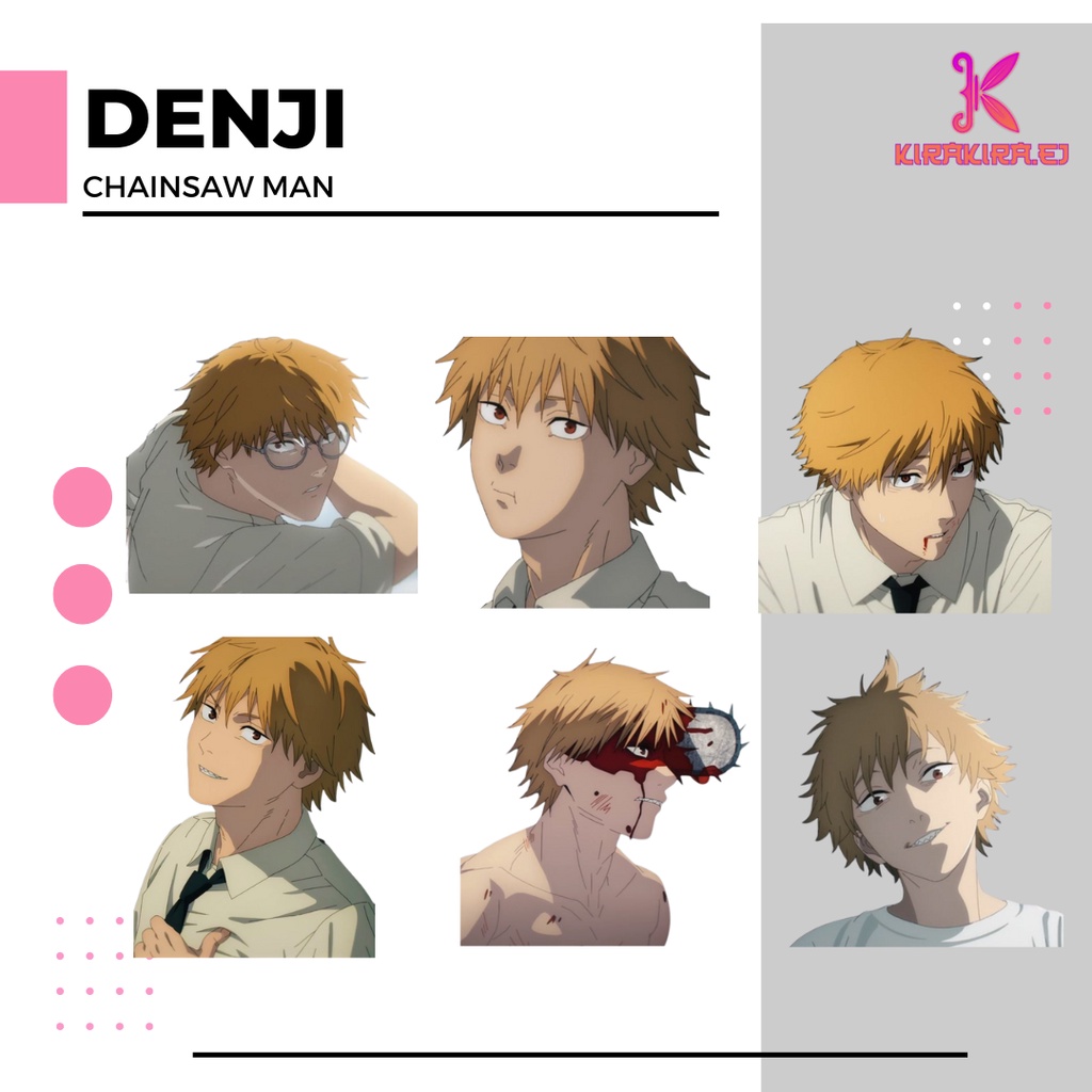 STICKER Denji Chainsaw Man Vinyl Water Proof Anime Sticker | Shopee ...