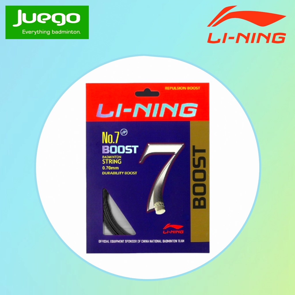 Li-Ning Badminton AXJN 022 3 NO 7 BOOST Badminton Strings Black Storm ...