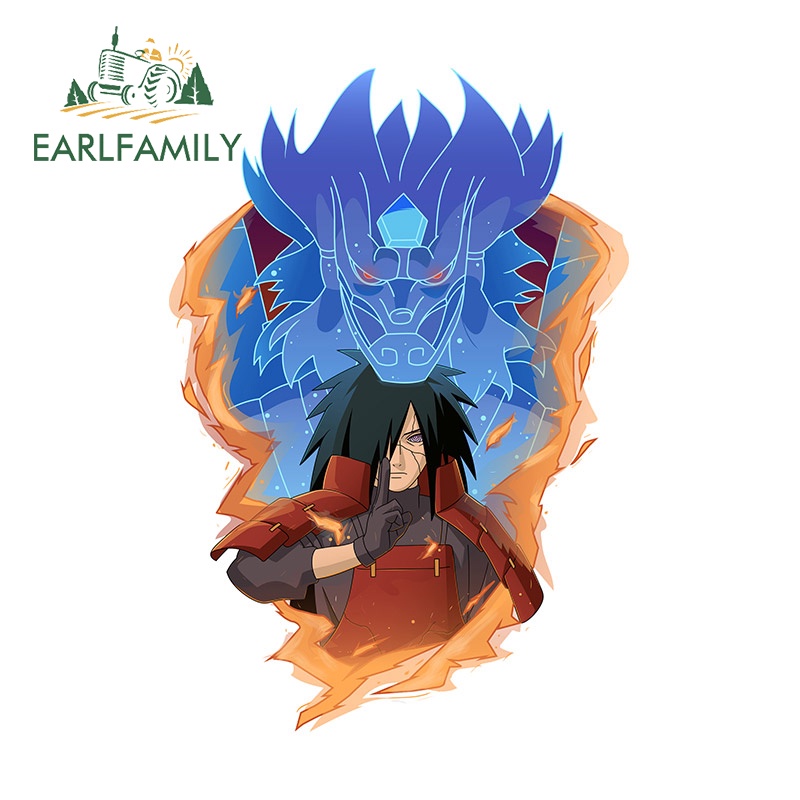 EARLFAMILY 13cm x 8.5cm Madara Uchiha Naruto Car Sticker Windows ...