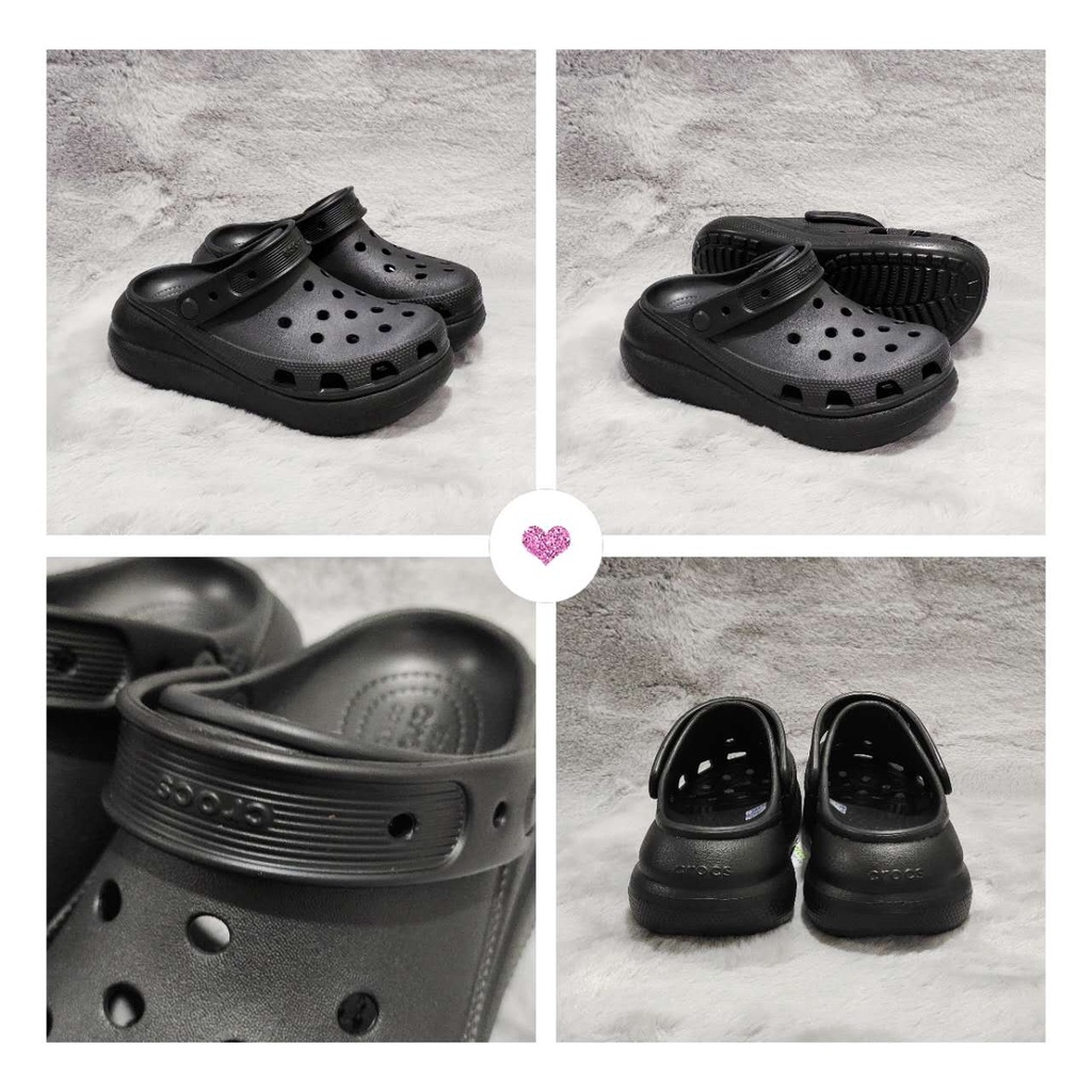 crocs women platform high heel casual sandal slippers, OEM | Shopee ...