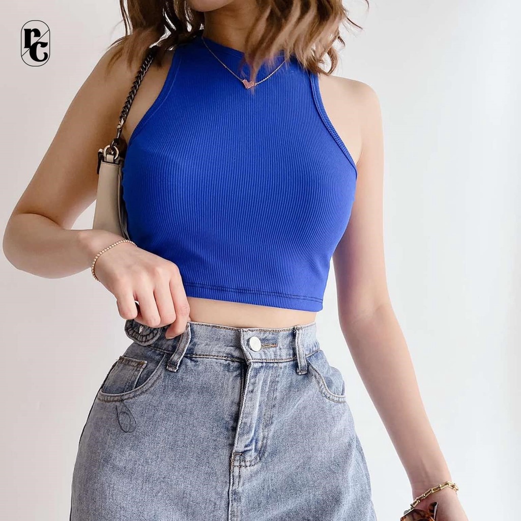 Namiholic Sexy Sando Crop Top I Knitted Fabric I XS to SMALL | Shopee ...