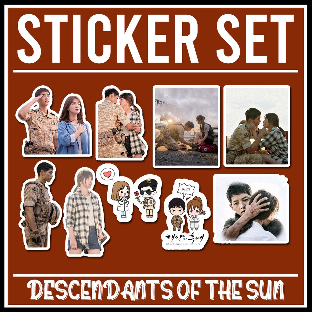 Descendants of the Sun Sticker Set Song Joong Ki and Song Hye Kyo ...