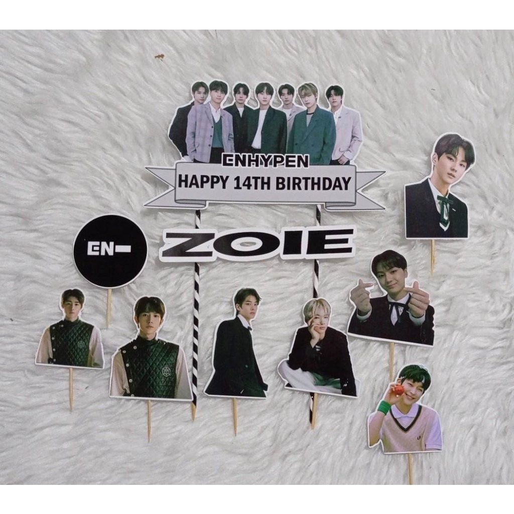 ENHYPEN PERSONALIZED CAKE TOPPER SET | Shopee Philippines