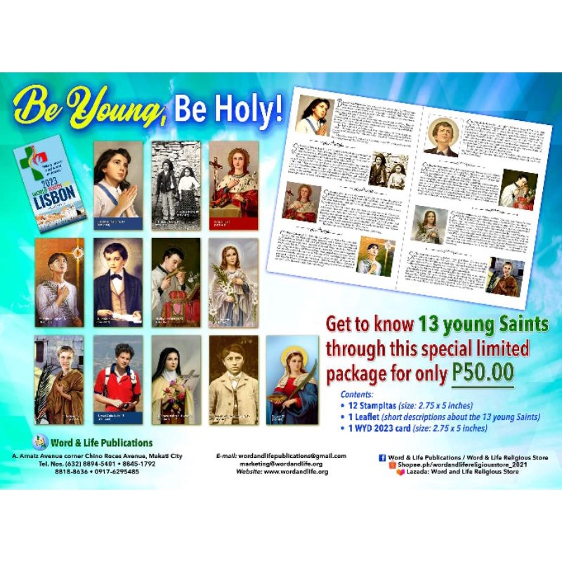 Stampita - The Young Saints Special Bundle (THE 2023 WORLD YOUTH DAY ...