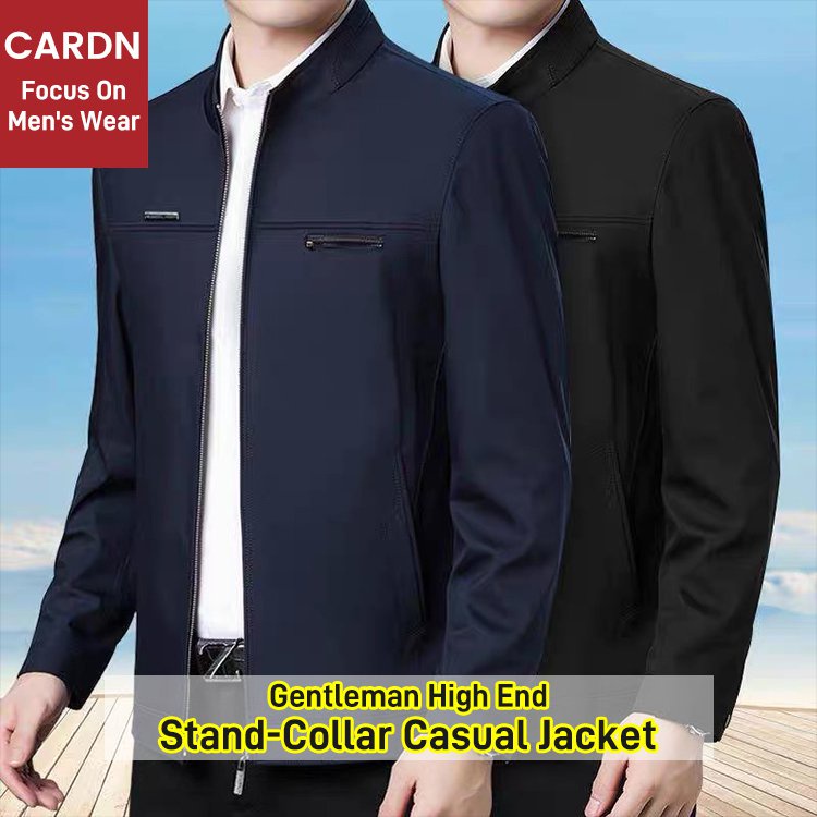 Ready stock Men's high-end stand-collar casual jacket YNDW | Shopee ...