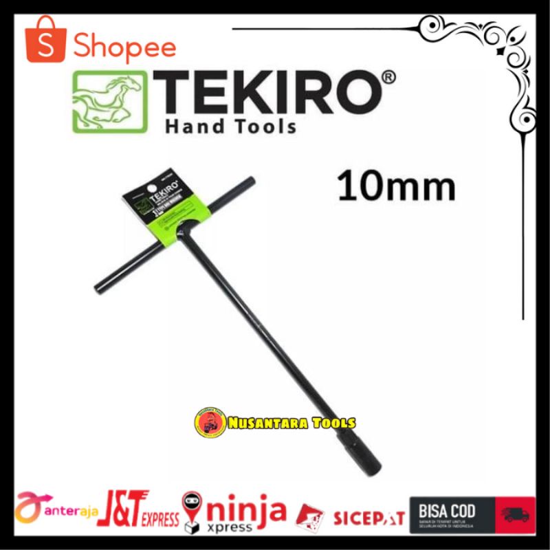 Tekiro Black T Wrench - T Type Wrench Sock 10mm | Shopee Philippines