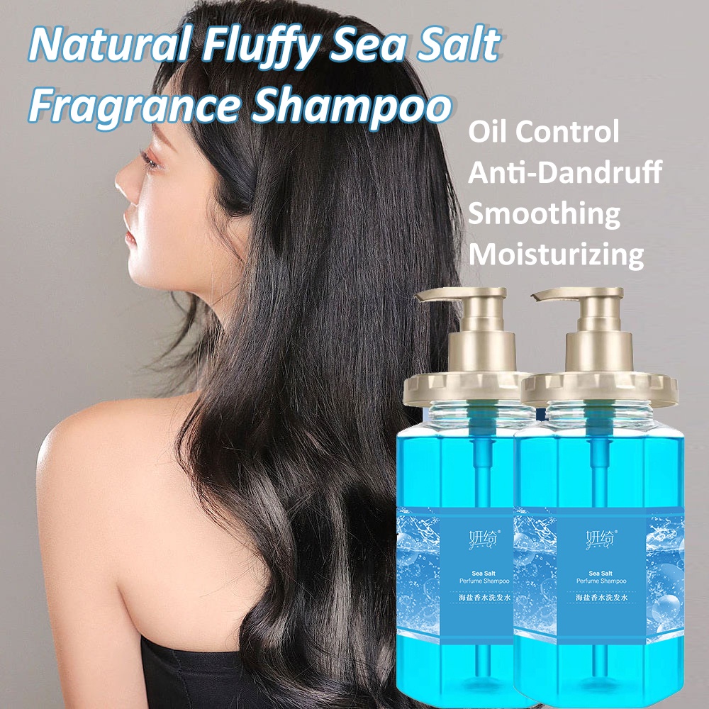 500ML Sea Salt Anti Dandruff Shampoo Perfume Shampoo For Scalp anti Itching and Treatment ...