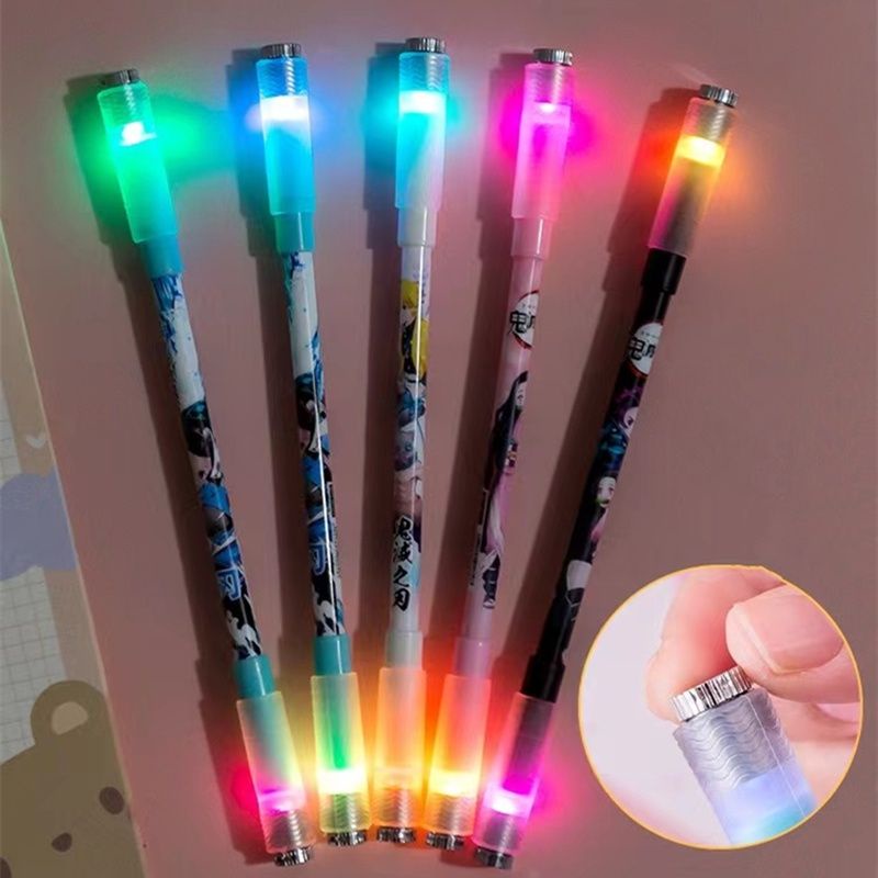 Spinning Pen with LED Light / Rotating Pen /Gel Pen(0.5mm) | Shopee ...