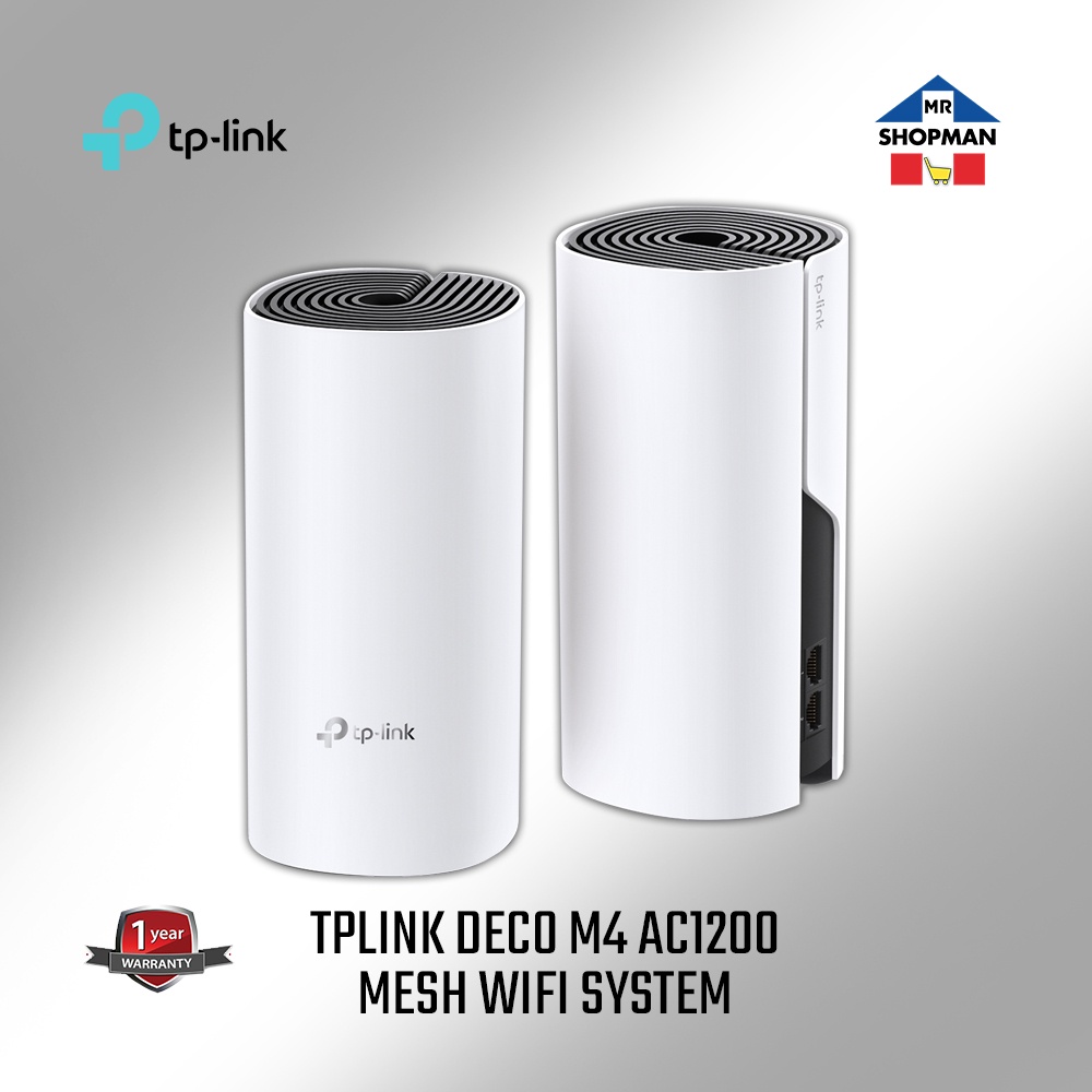 TPLink Deco M4 AC1200 Whole Home Mesh WiFi 2 Pack / 3 Pack Twin Triple ...