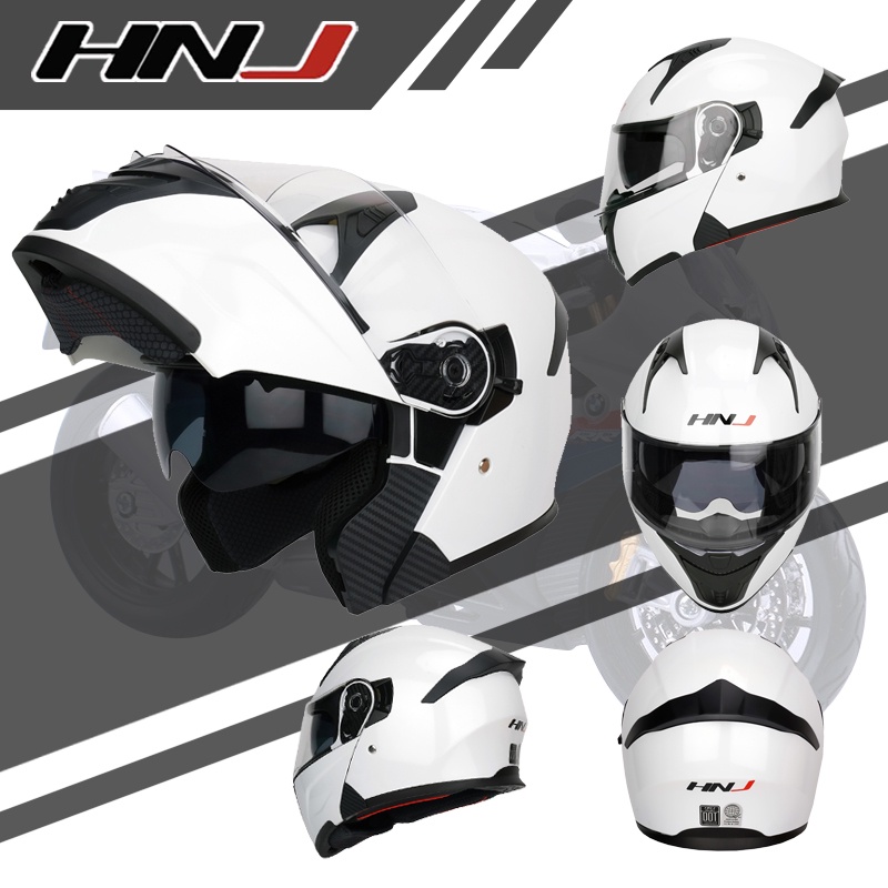 HNJ YM-629 PLAIN Modular helmet Full face helmet for motorcycle ...