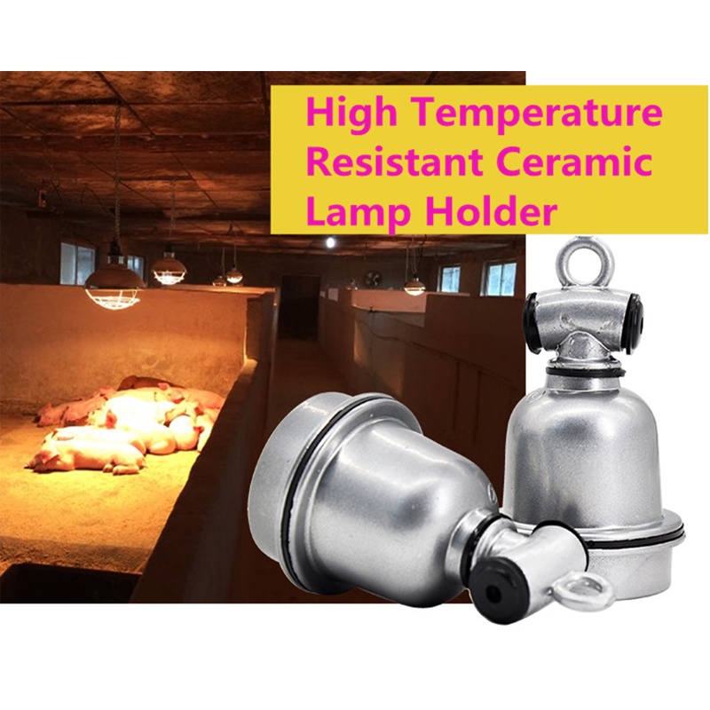 Ceramic Heat Lamp Holder Light Bulb Socket E27 Porcelain for Pig ...