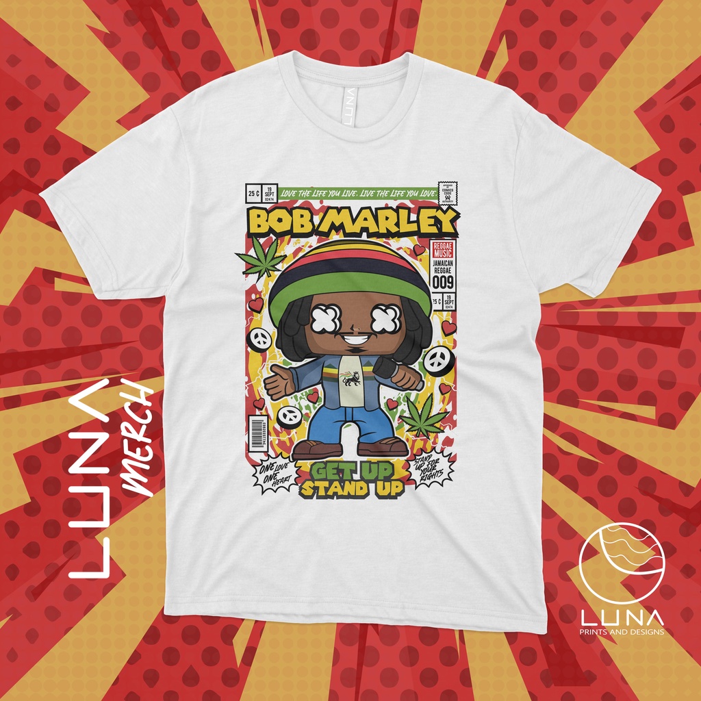 Pop Art- Bob Marley Funko pop Chibi Shirt - The Luna Merch | Shopee ...