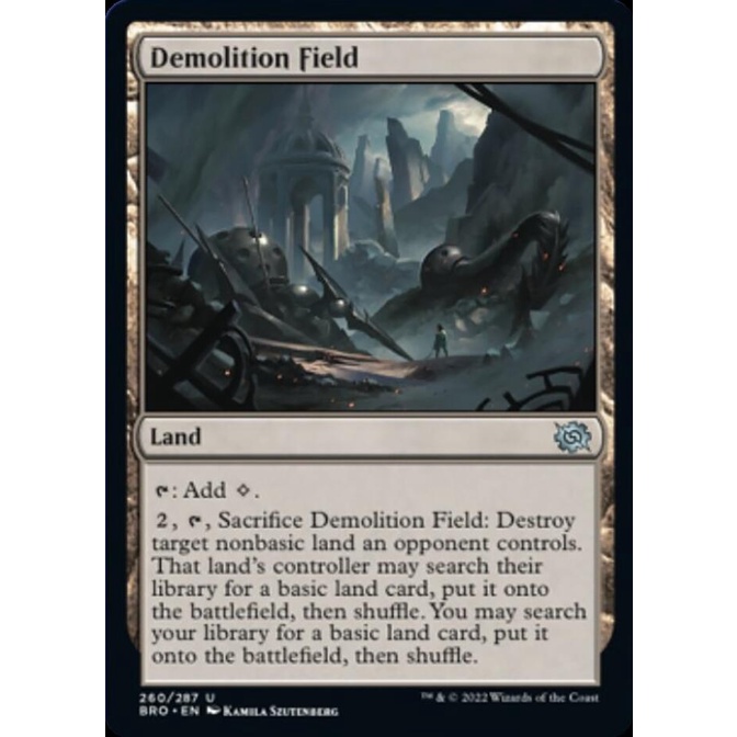 MTG - Demolition Field - NM U BRO | Shopee Philippines