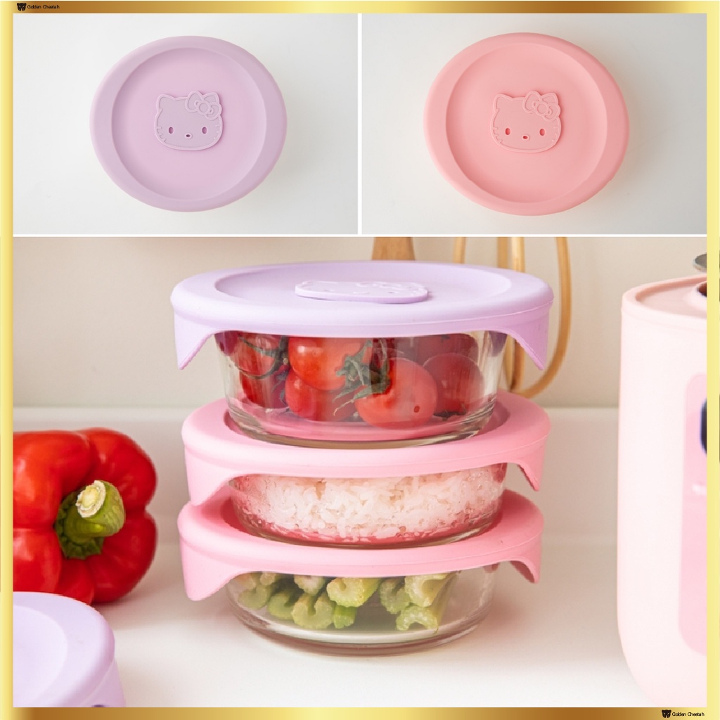 Lock&Lock Sanrio Hello Kitty Glass Food Container with Steam Hole ...