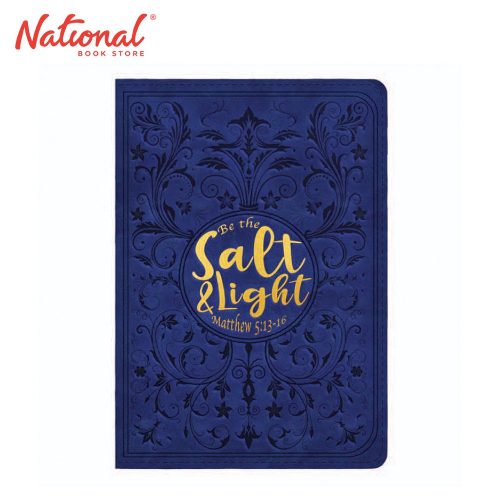 Elim Journal Notebook Debossed Floral Lux Leather - Matthew 5:13-16 ...