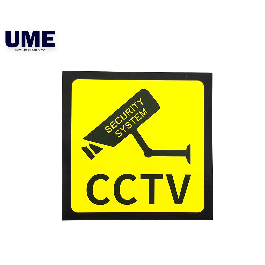 10cm x10cm Sticker CCTV Security Surveillance Camera System Warning ...