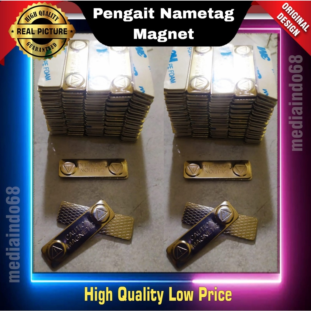Nametag/chest name clamp Magnet | Shopee Philippines