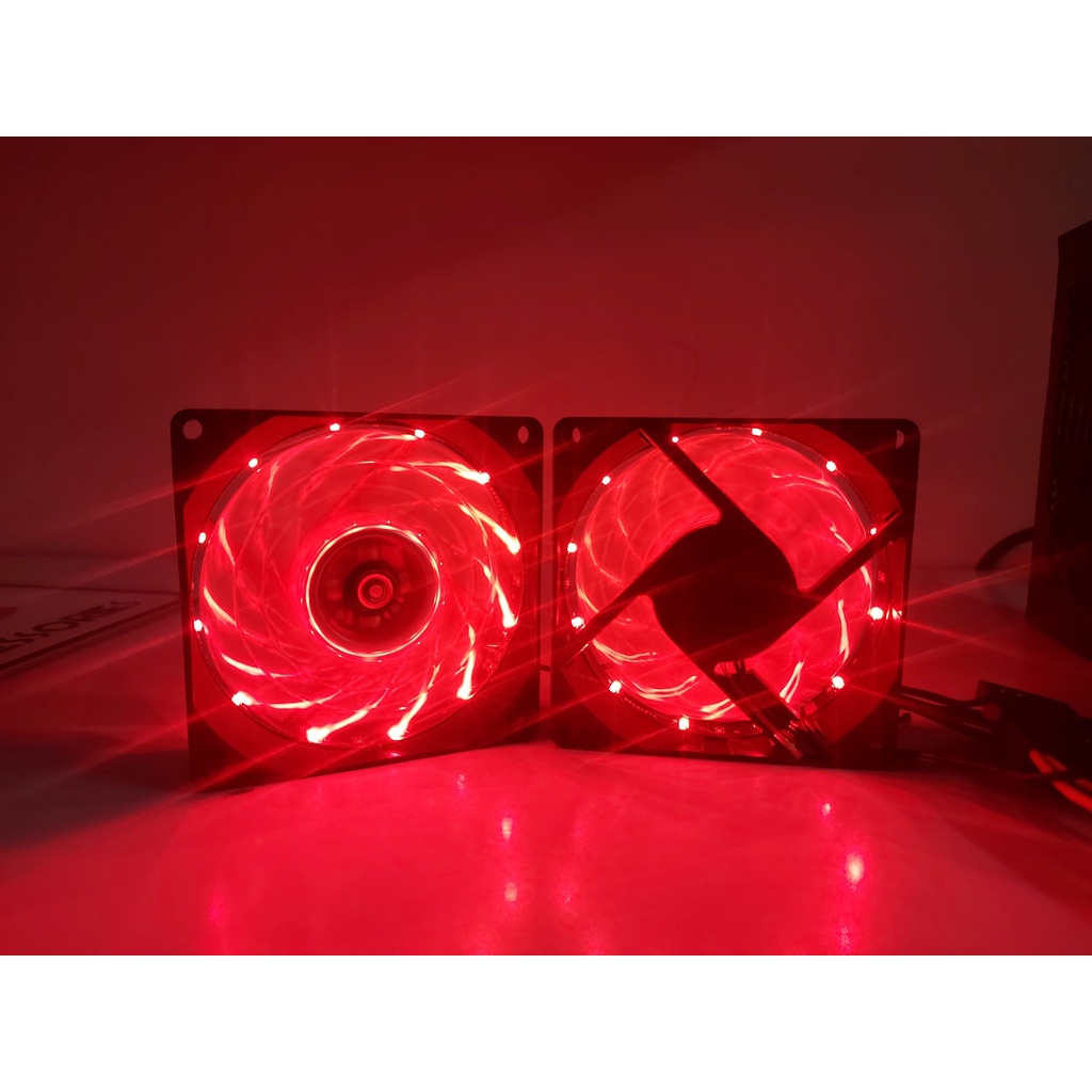 80MM LED RGB|RED|BLUE|WHITE EXHAUST FAN FOR PC AND DESKTOP(FREE SCREWS ...