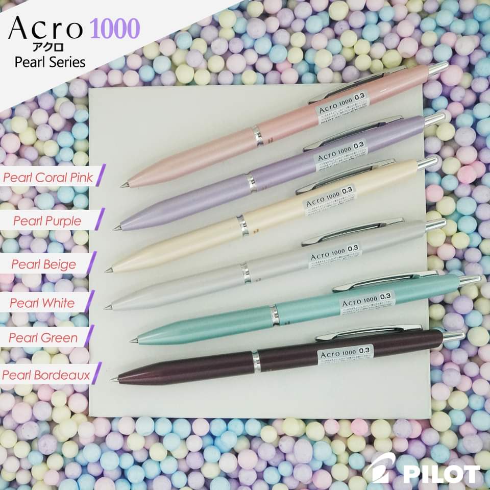 Pilot Acro 1000 (Pearl Series 0.3mm) with Engraving | Shopee Philippines