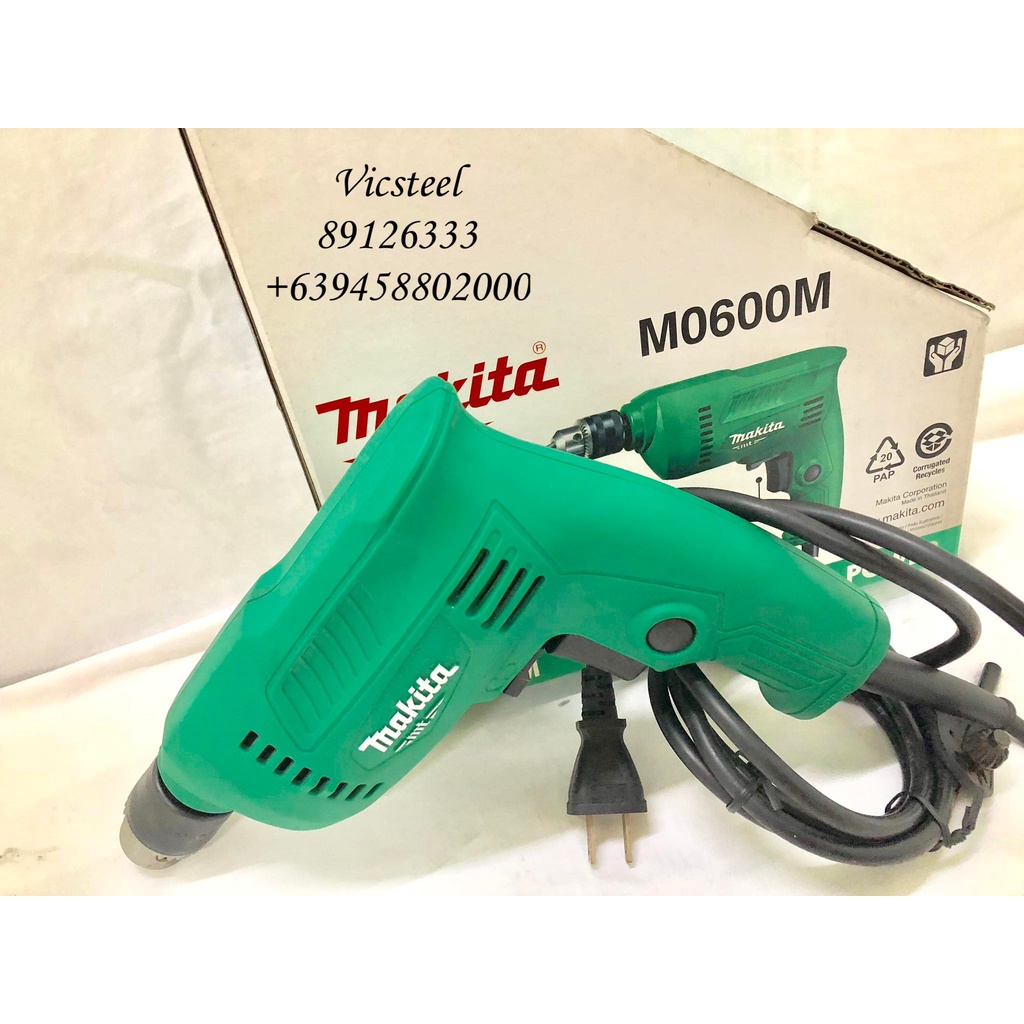 Makita MT M0600M 3/8 Hand Drill (10mm) Vicsteel | Shopee Philippines