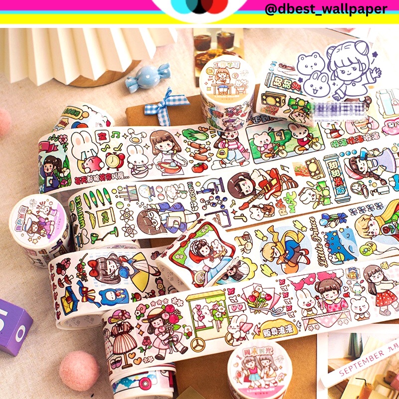 WASHITAPE MASKING TAPE PRINCESS ELSA FROZEN ALICE IN WONDERLAND SERIES ...