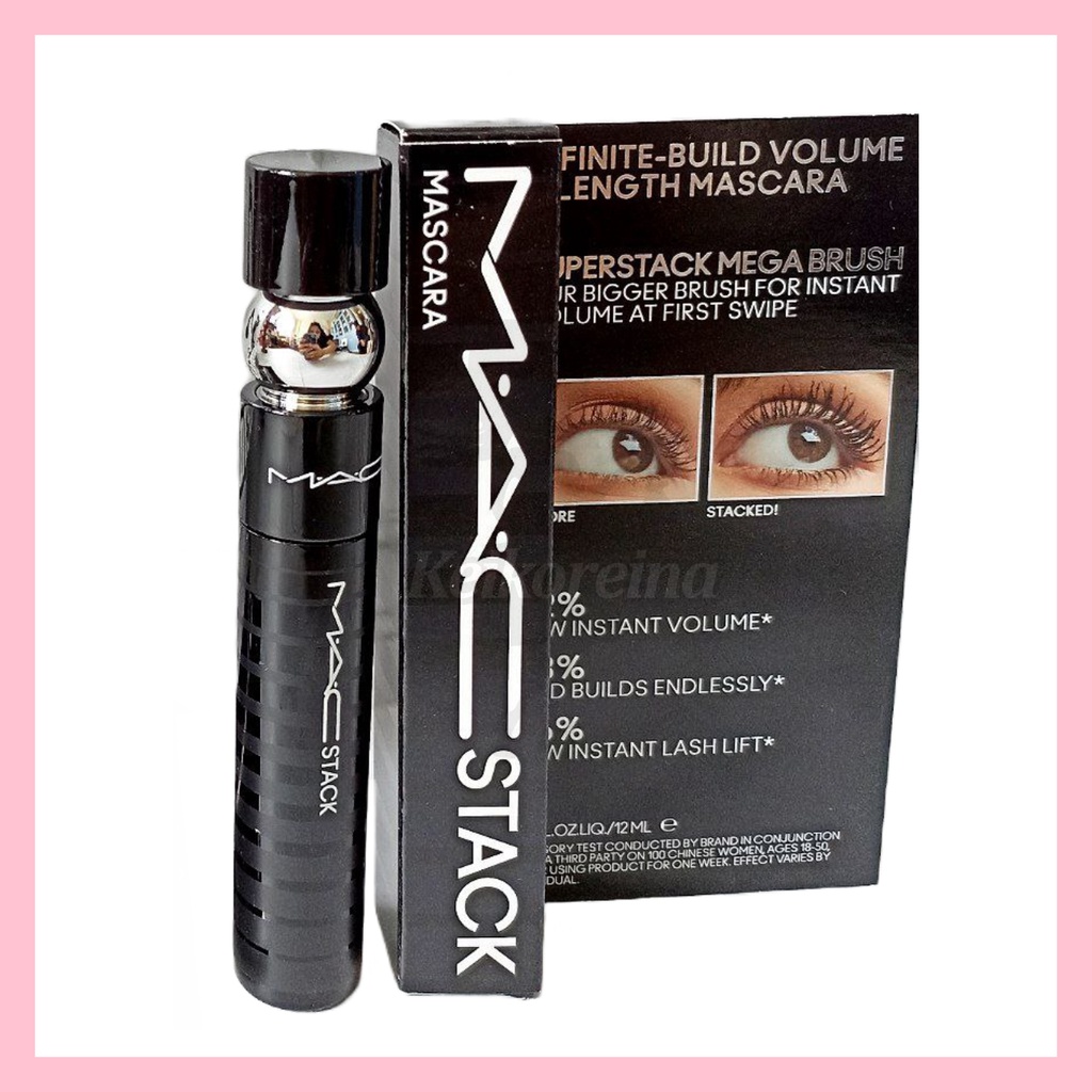 Mac Stack Mascara Shade BLACK contains 12 ml | Shopee Philippines