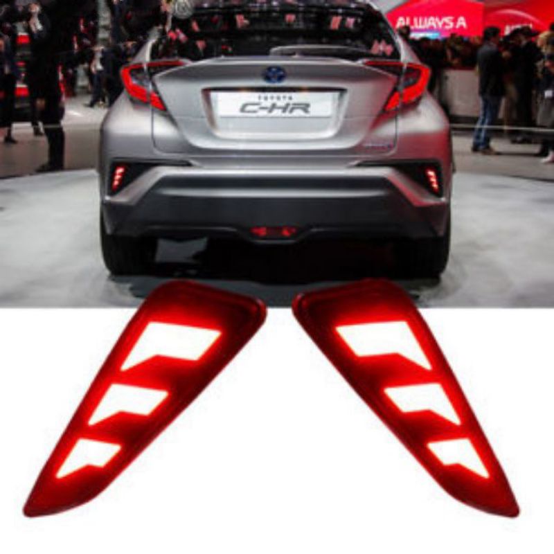 Toyota CHR Rear Bumper Lamp with Light Bar (Red) | Shopee Philippines